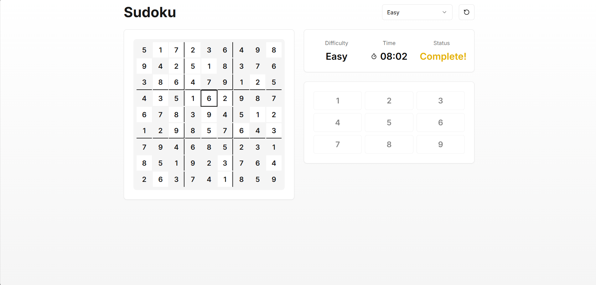 Sudoku Challenge: Easy, Medium & Hard